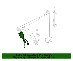 211-860-24-69 - Buckle End 2006-2014 Mercedes-Benz | Mercedes-Benz USA ...