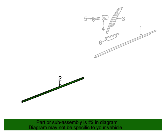 204-720-11-80 - Body Side Molding 2012-2015 Mercedes-Benz | Mercedes ...