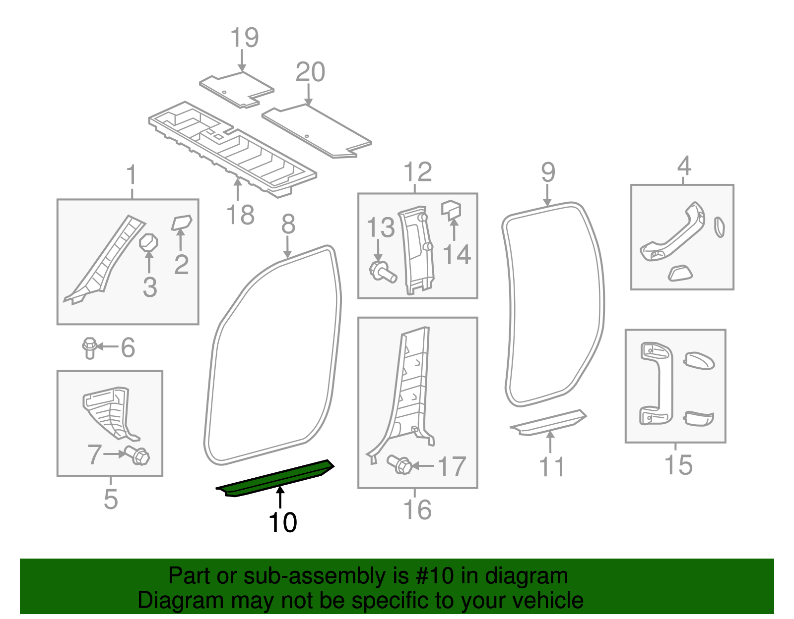 Genuine Toyota Door Sill Plate (Left, Front) part# 67914-0C050-C0 for ...