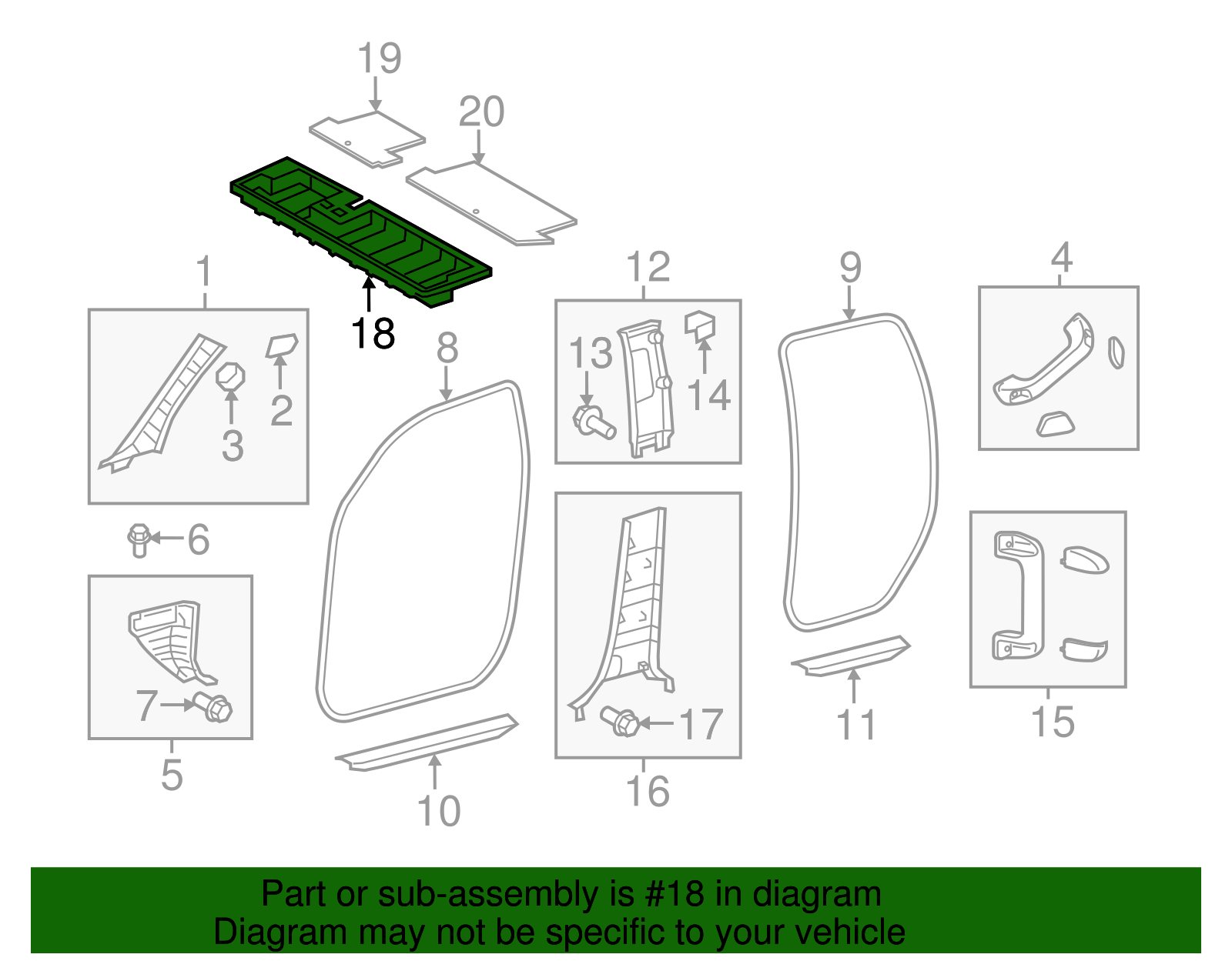 58635-0C010-C0 - Luggage Compartment - 2007-2020 Toyota Tundra | Nucar ...