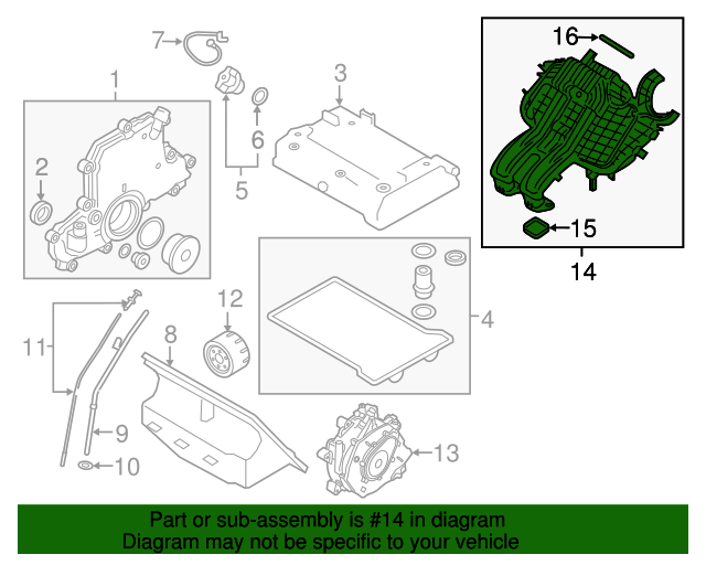 11618529950 - 2014-2020 BMW Engine Intake Manifold (11-61-8-529-950 ...