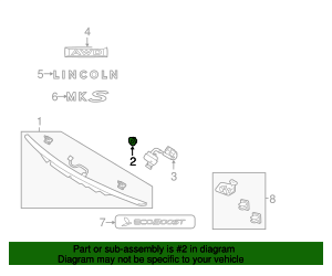 2013-2019 Ford Spoiler Nut N621906-S424 | Blue Springs Ford Parts