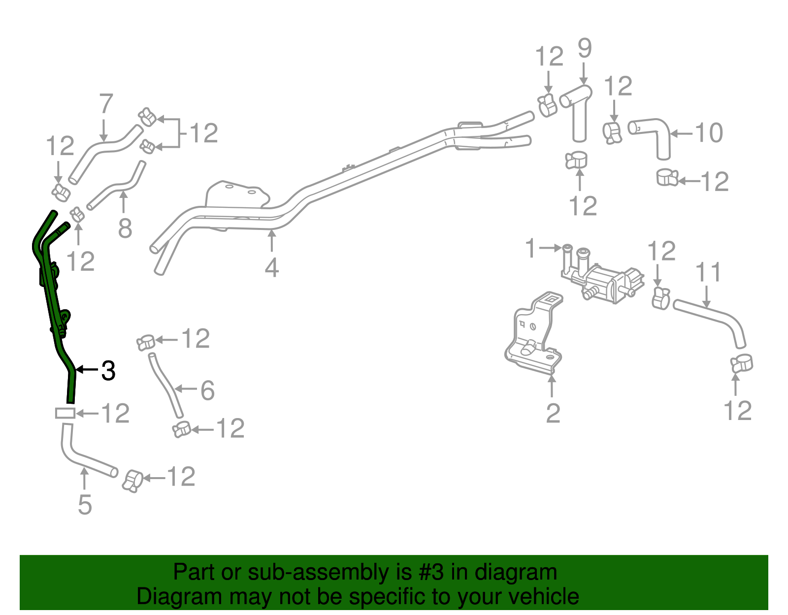 36188-6A0-A00 - Pipe Air Bypass Valve Solenoid (Turbocharger Side ...