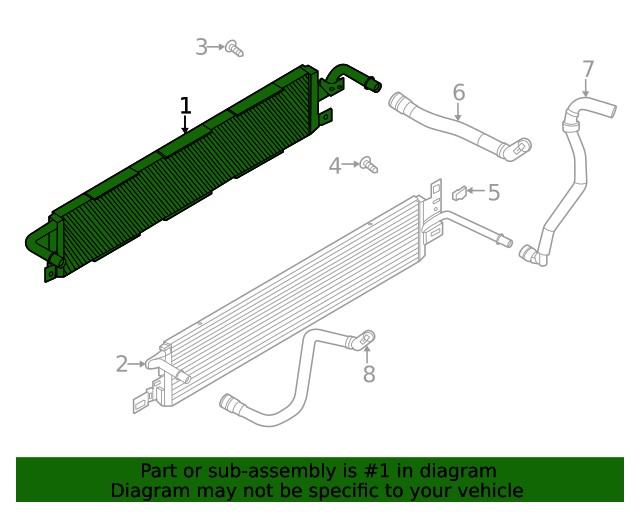 2020-2023 Ford Auxiliary Radiator LX6Z-8005-G | OEM Parts Online