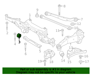 33366852897 - 2016-2022 BMW Suspension Cross-Member Bushing (33-36-6 ...