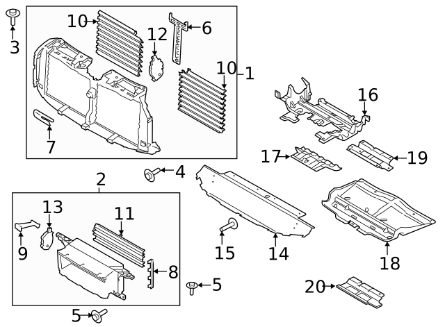2018-2020 Ford F-150 Lower Deflector JL3Z-8327-D | TascaParts.com