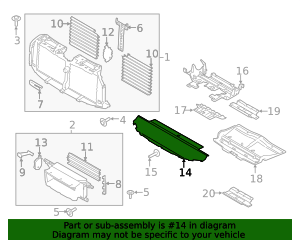 Ford Dealership 2018-2020 Ford F-150 Air Baffle JL3Z-8327-B | Ford ...