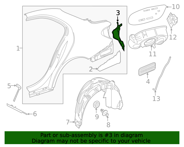 213-630-49-03 - Tail Light Pocket 2021-2023 Mercedes-Benz ...