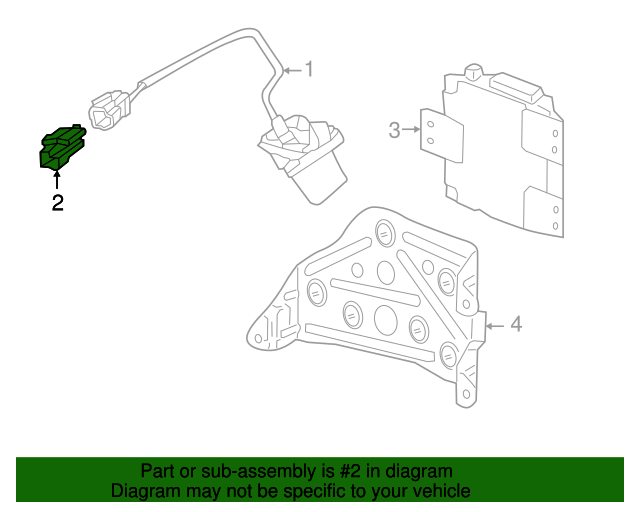 000-995-00-83 - Camera Bracket 2006-2018 Mercedes-Benz | Mercedes-Benz ...