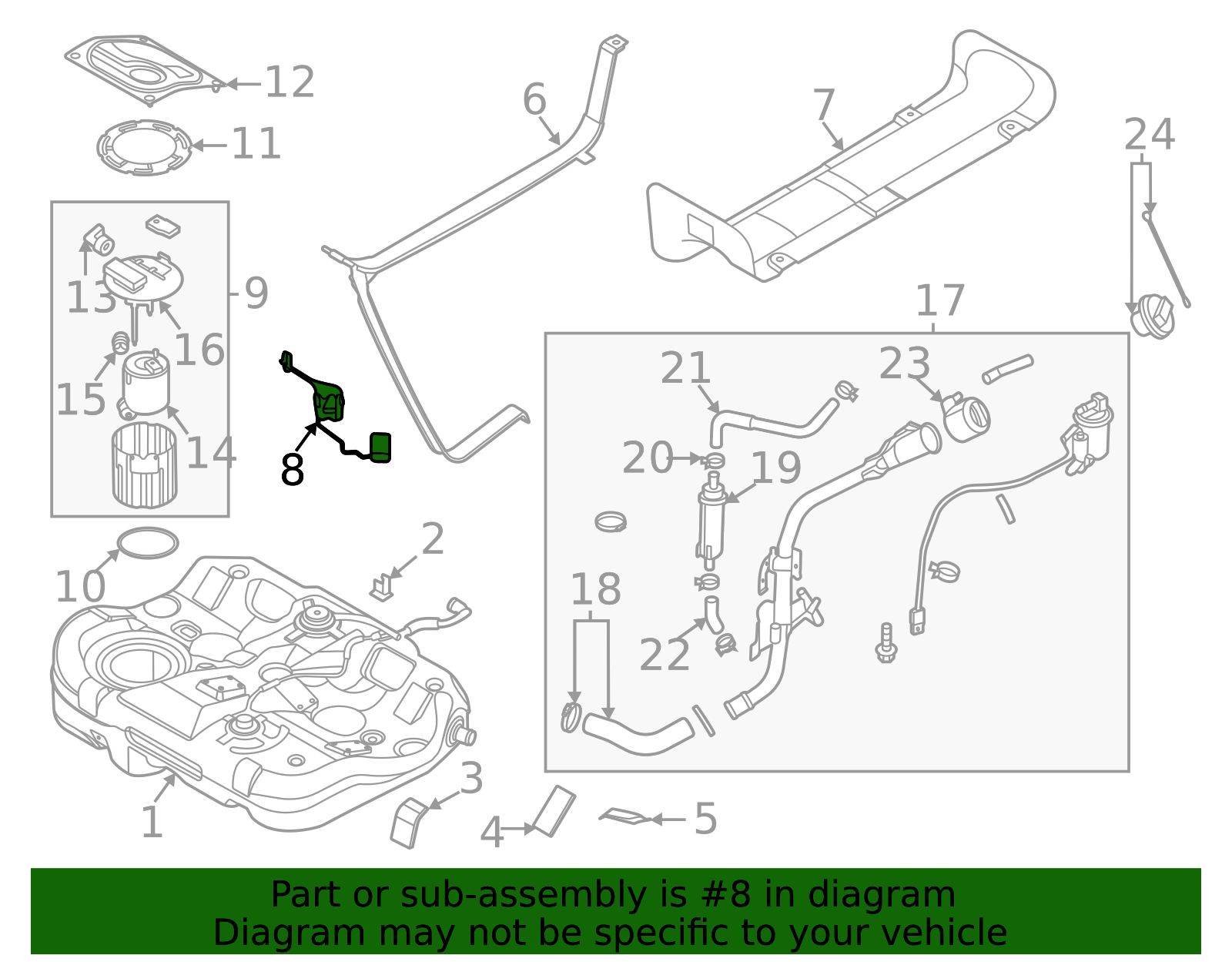 Genuine Fuel Gauge Sending Unit for 2020-2023 Hyundai Sonata | Part ...
