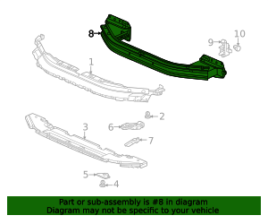 2022-2025 Honda Civic Impact Bar 71130-T20-A10 | OEM Parts Online