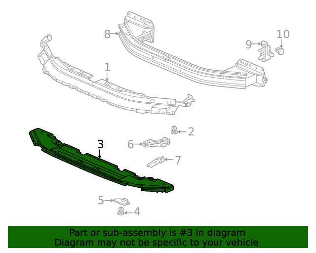 2022-2024 Honda Civic Lower Support 71175-T20-A00 | OEM Parts Online