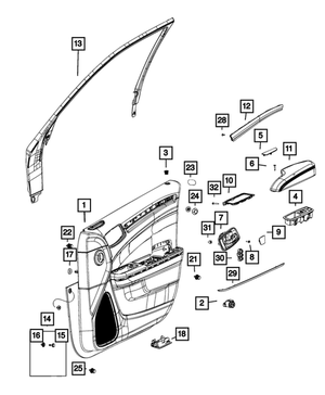 2011-2024 Mopar Grommet 68138992AA | Mopar eStore