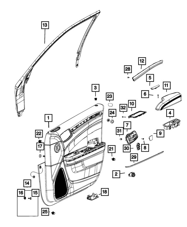 2011-2023 Mopar Lock Knob Grommet 68104288aa | TascaParts.com