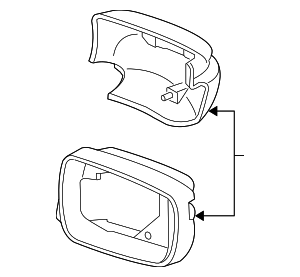 2007-2013 Acura MDX Housing Set, R *R529P* (Dark Cherry Pearl) 76201 ...