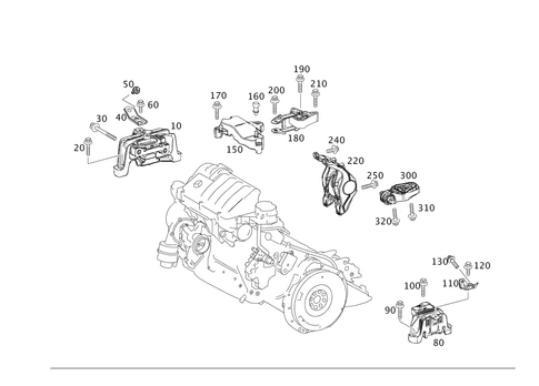 Engine Suspension for 2015 Mercedes-Benz CLA250 | Mercedes-Benz USA Parts