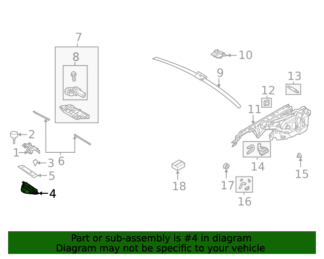 Genuine BMW 54-34-7-496-258 | Striker Plate | FREE Shipping on Most ...