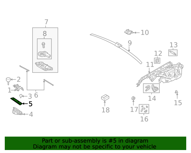 Genuine BMW 54-34-8-491-750 | Striker Plate Cover | FREE Shipping on ...