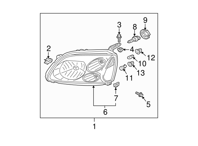 MS820077 - Bulb 2002-2021 Mitsubishi | Mitsubishi Direct Parts