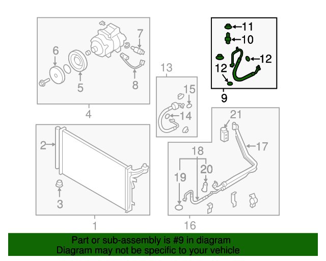 2009-2014 Hyundai Discharge Hose 97762-3M100 | OEM Parts Online