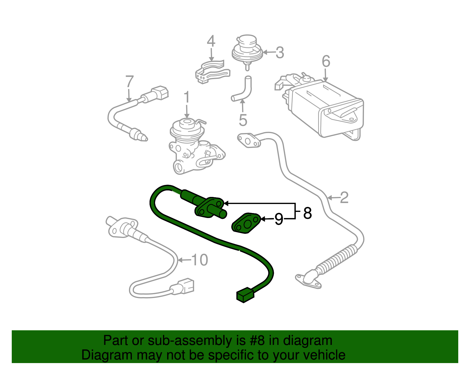 1995-2000 Toyota Oxygen Sensor 89465-39855 | Toyota Parts Center