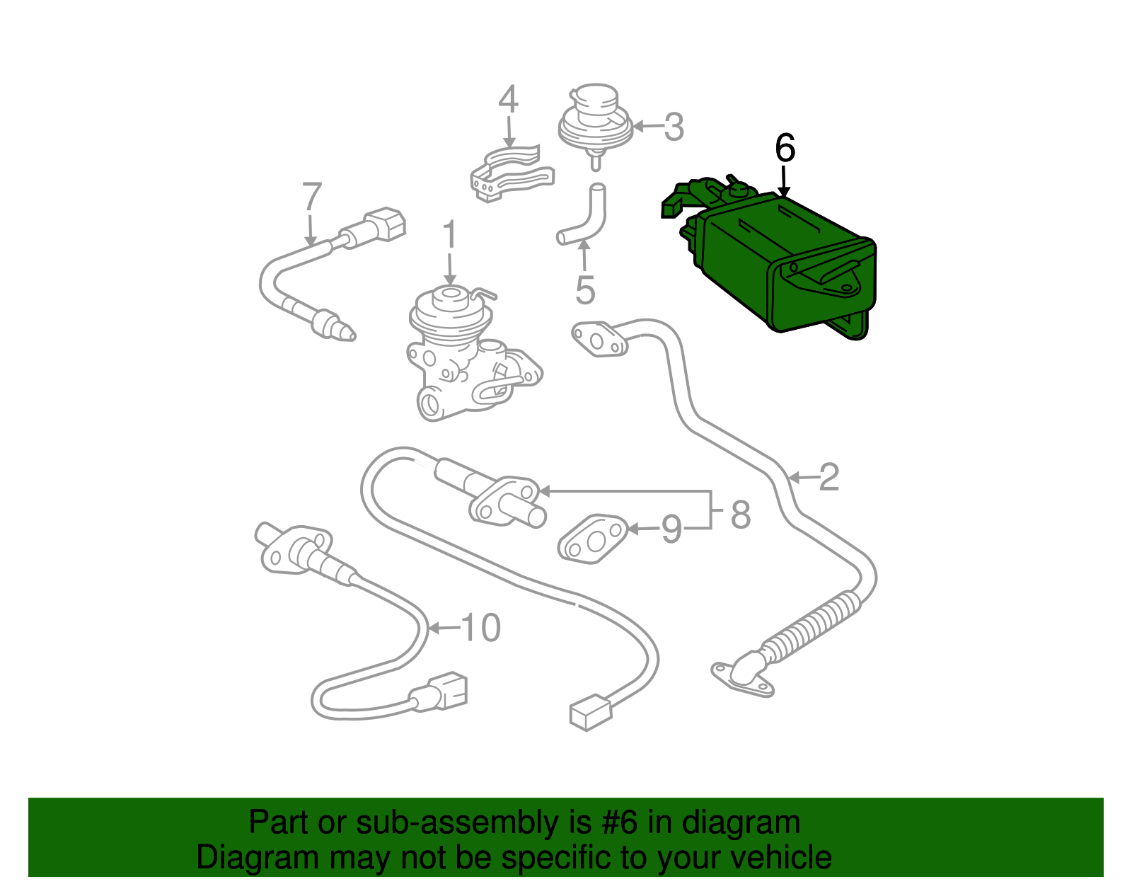 Genuine Toyota Vapor Canister part# 77740-04010 for 2002-2004 Toyota ...
