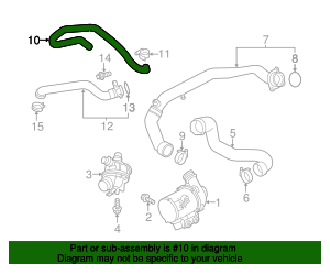 2011-2014 BMW Engine Coolant Hose 11537589949 | OEM Parts Online