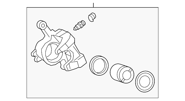 2017-2024 GM Rear Passenger Side Disc Brake Caliper Assembly (Replaces ...