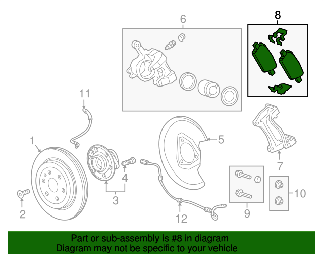 84794110 - Front Disc Brake Pad Set 2018-2024 GM | AutoNation Parts