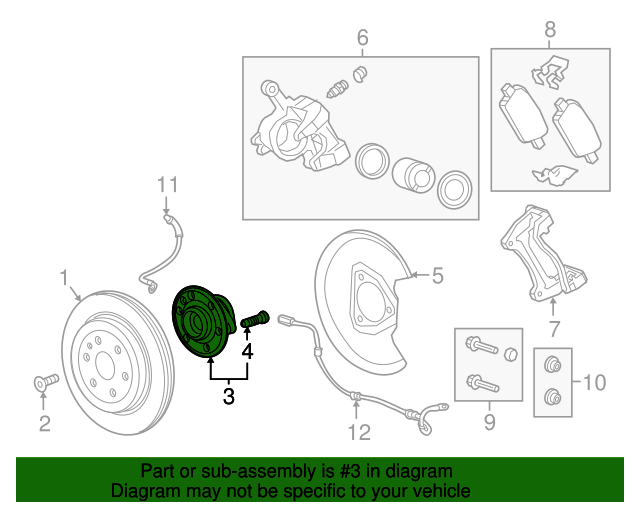 2020-2021 GM Rear Wheel Hub 13536111 | TascaParts.com