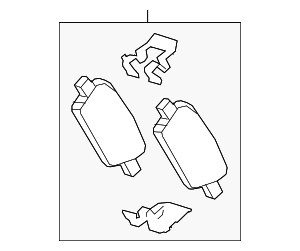 2016-2021 GM Brake Pads Rear 84769879 | GMPartsDirect.com