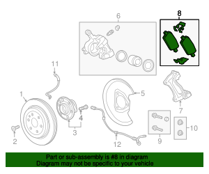2016-2021 GM Brake Pads Rear 84769879 | GMPartsDirect.com