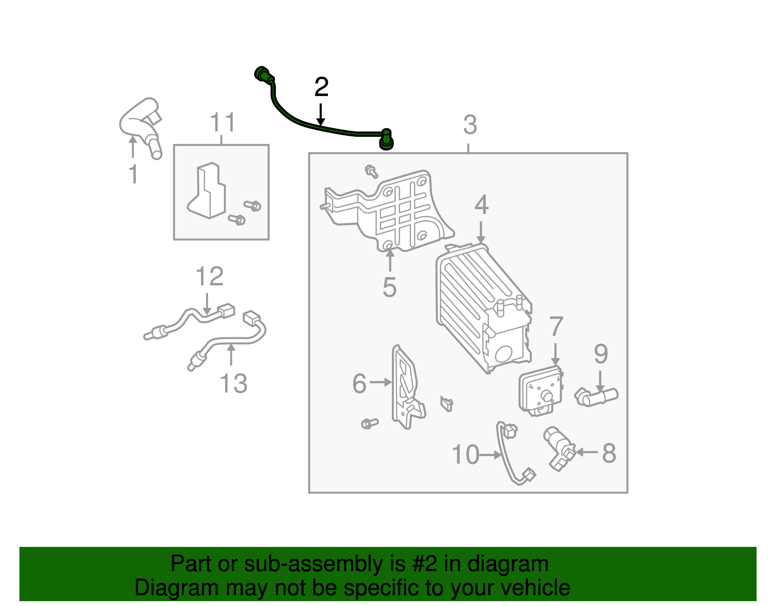 2009-2014 Ford | Tube Assembly | 9L3Z-6758-A | Walls' Ford Parts