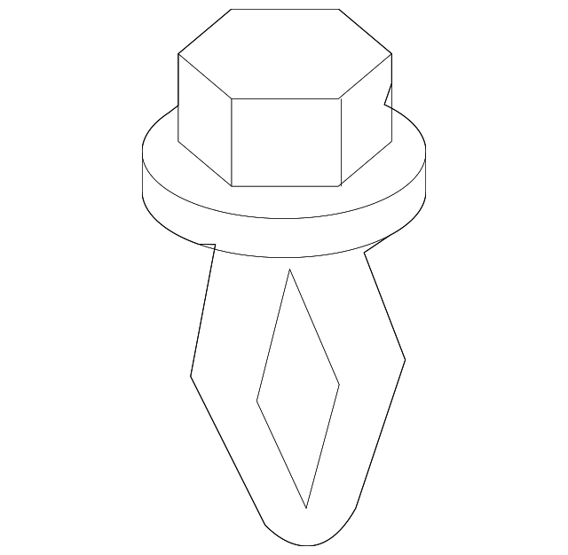 53259-0E010 - Side Cover Clip For 2004-2009 Lexus | Lexus OE Parts