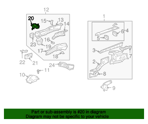 2004-2009 Lexus Support 53704-0E010 | OEM Parts Online