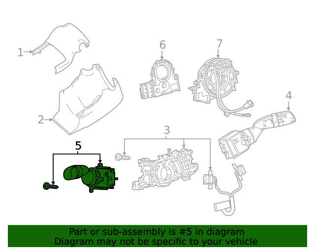 84329-02050 - Signal Switch - 2017-2022 Toyota | OEM Genuine Toyota Parts