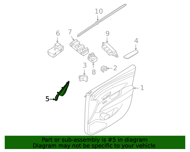 Genuine Corner Trim for 2022-2024 Hyundai | Part# 87661-CW000-NNB ...