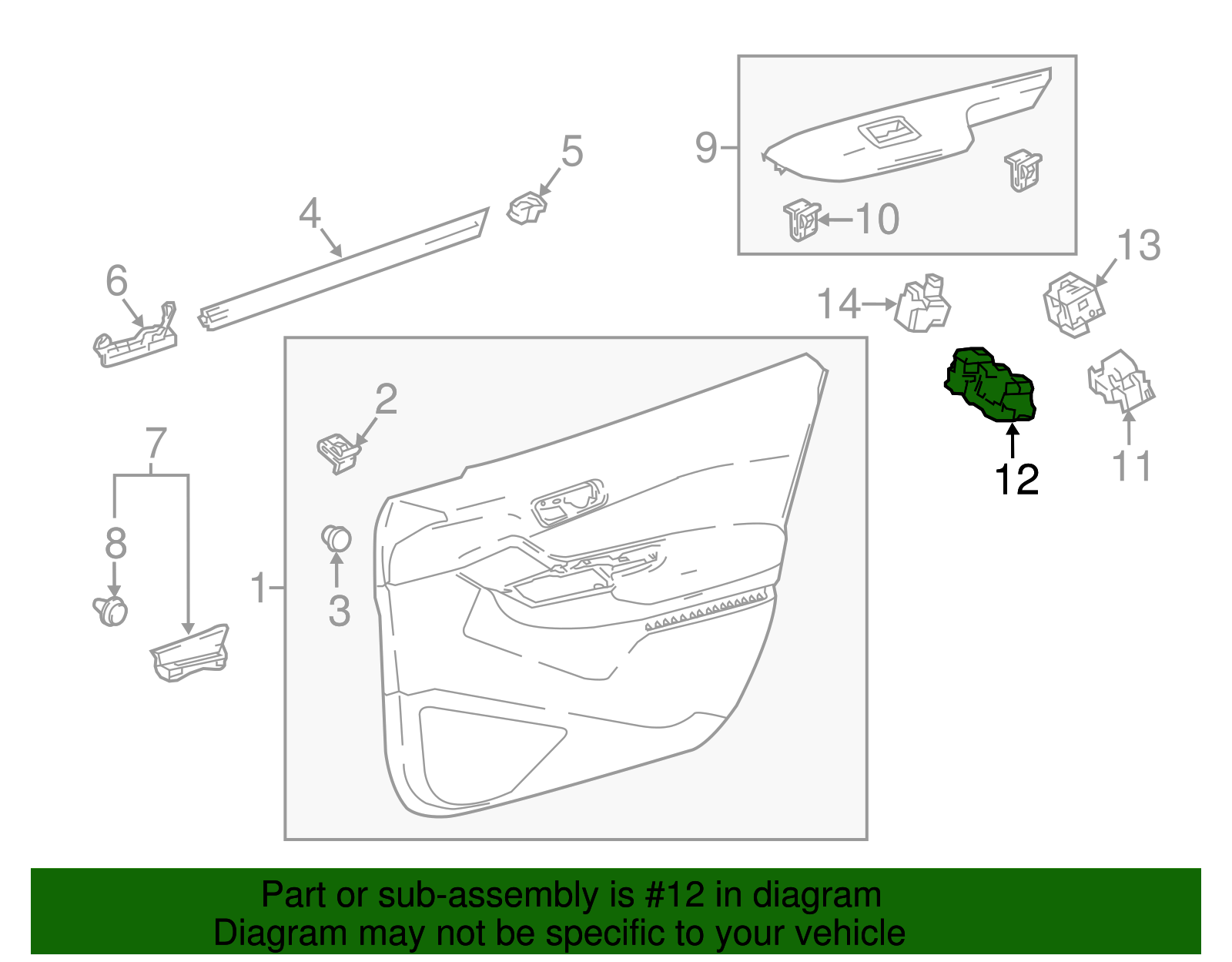 2018-2022 Toyota C-HR Window Switch 84040-F4020 | Toyota Parts Center