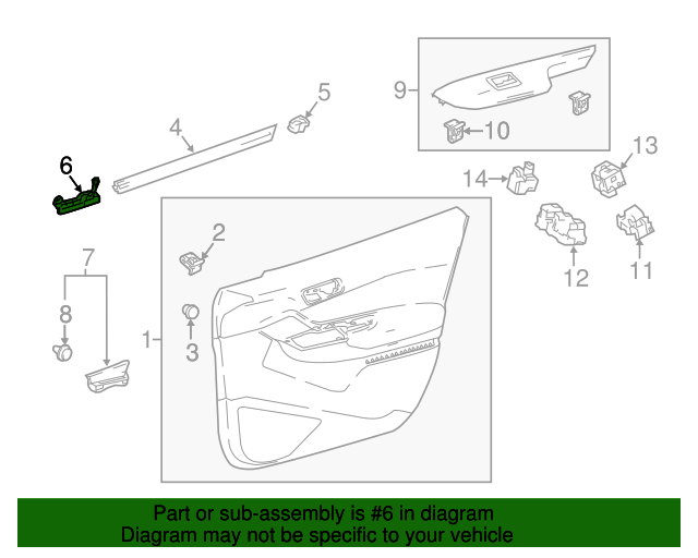 2018-2022 Toyota C-HR Front Seal 67837-F4010 | Toyota Parts