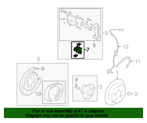 Genuine OEM Brake Pads Rear Part# 58302-3QA10 Fits 2011-2017 Hyundai ...