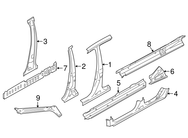 2015-2019 Subaru Outback Rocker Panel 51449AL01A9P | Subaru Parts Store