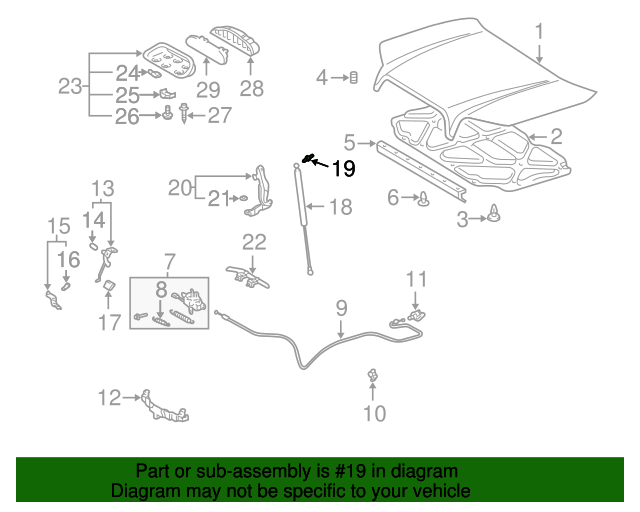 68961-30020 - Support Cylinder Bolt - 1998-2014 Toyota | Lithia Toyota ...