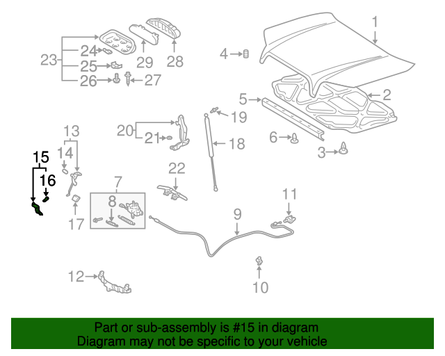 53540-60010 - Lever 2003-2009 Toyota 4Runner | Group 1 Auto Parts