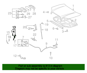2003-2005 Toyota 4Runner Hood Safety Catch 53550-35010 | OEM Parts Online