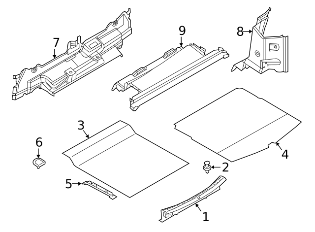 Genuine BMW 51-47-7-489-599 | Lower Trim | FREE Shipping on Most Orders ...