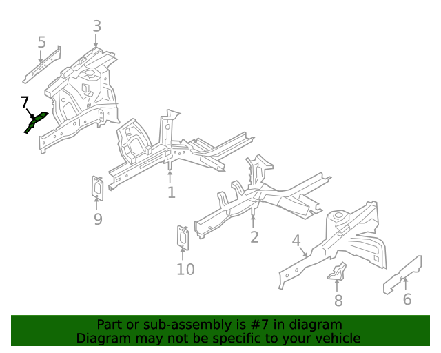 2019-2021 Kia Forte Bracket - Passenger Side (RH) 64587-M6000 ...