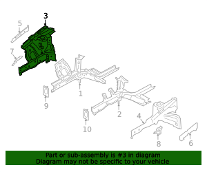 64502-M6000 - Apron Panel 2019-2024 Kia Forte | Genuine Kia Parts