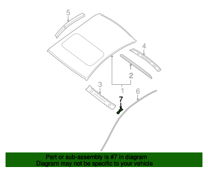 73858-9N00B - Roof Drip Molding Clip 2009-2014 Nissan Maxima ...