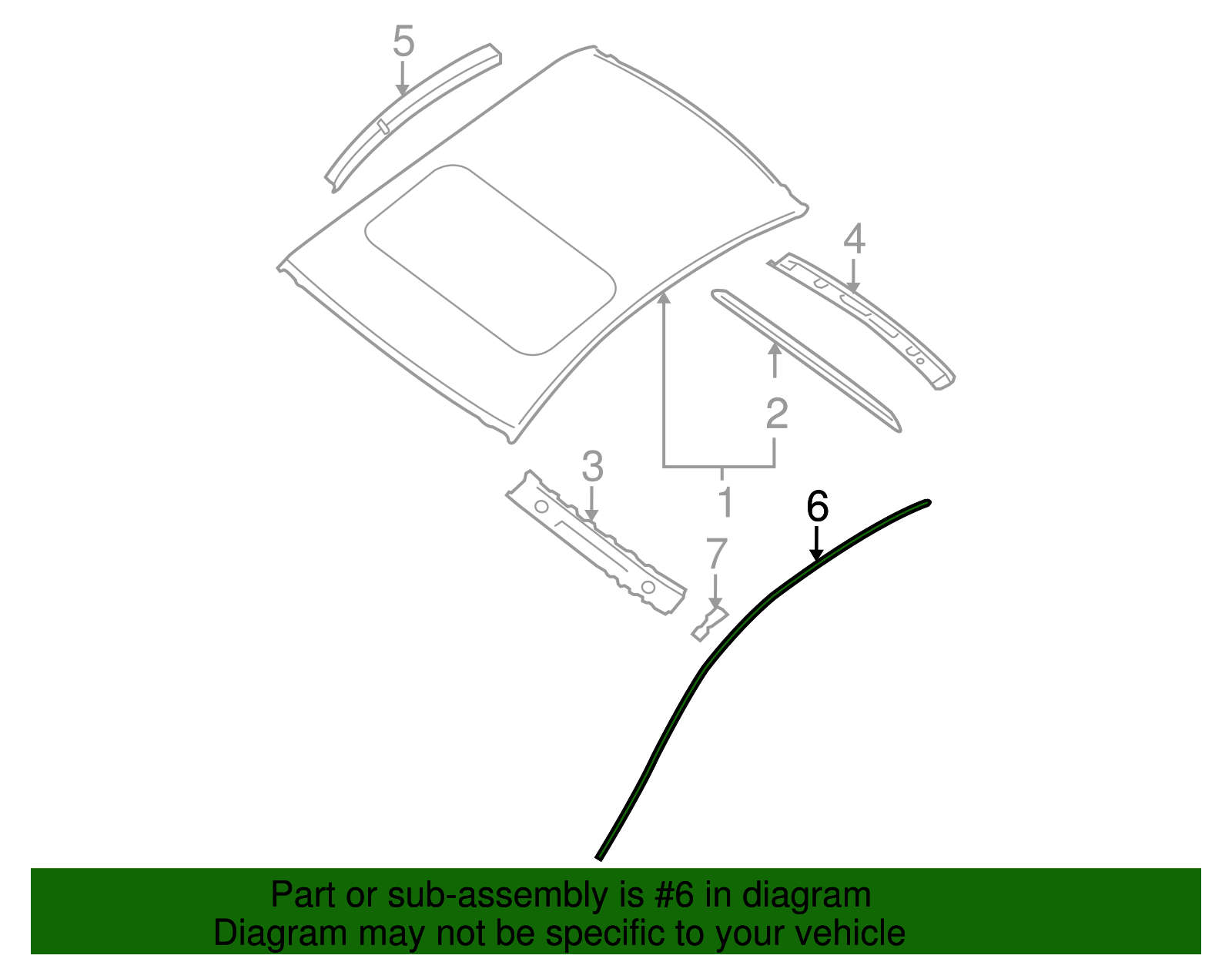 73852-9N00A - High-Quality Roof Drip Molding for 2009-2011 Nissan ...