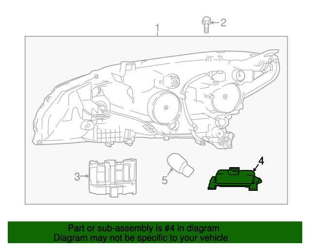 26055-8992C - Led Unit 2018-2024 Nissan LEAF | Nissan Parts ...